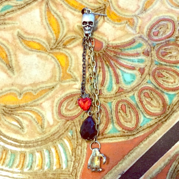 Disney | Jewelry | Halloween Disney Couture Skull Snow White Earring ...